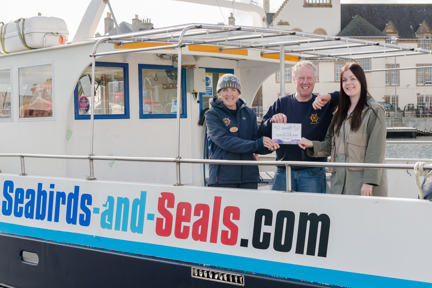 Seabirds-and-Seals receive certificate for donating Respitality Breaks ...